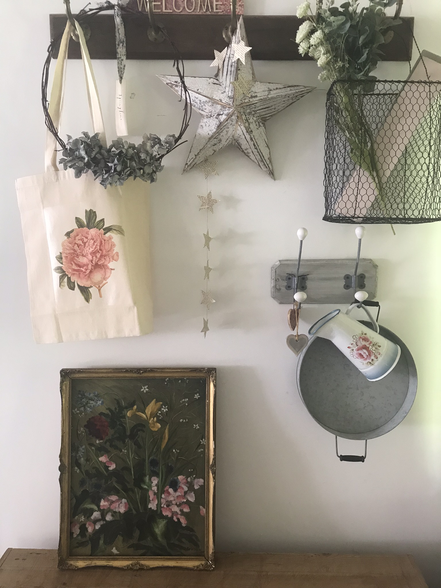 Decorative Coat Hooks - a useful way to display hanging decorations