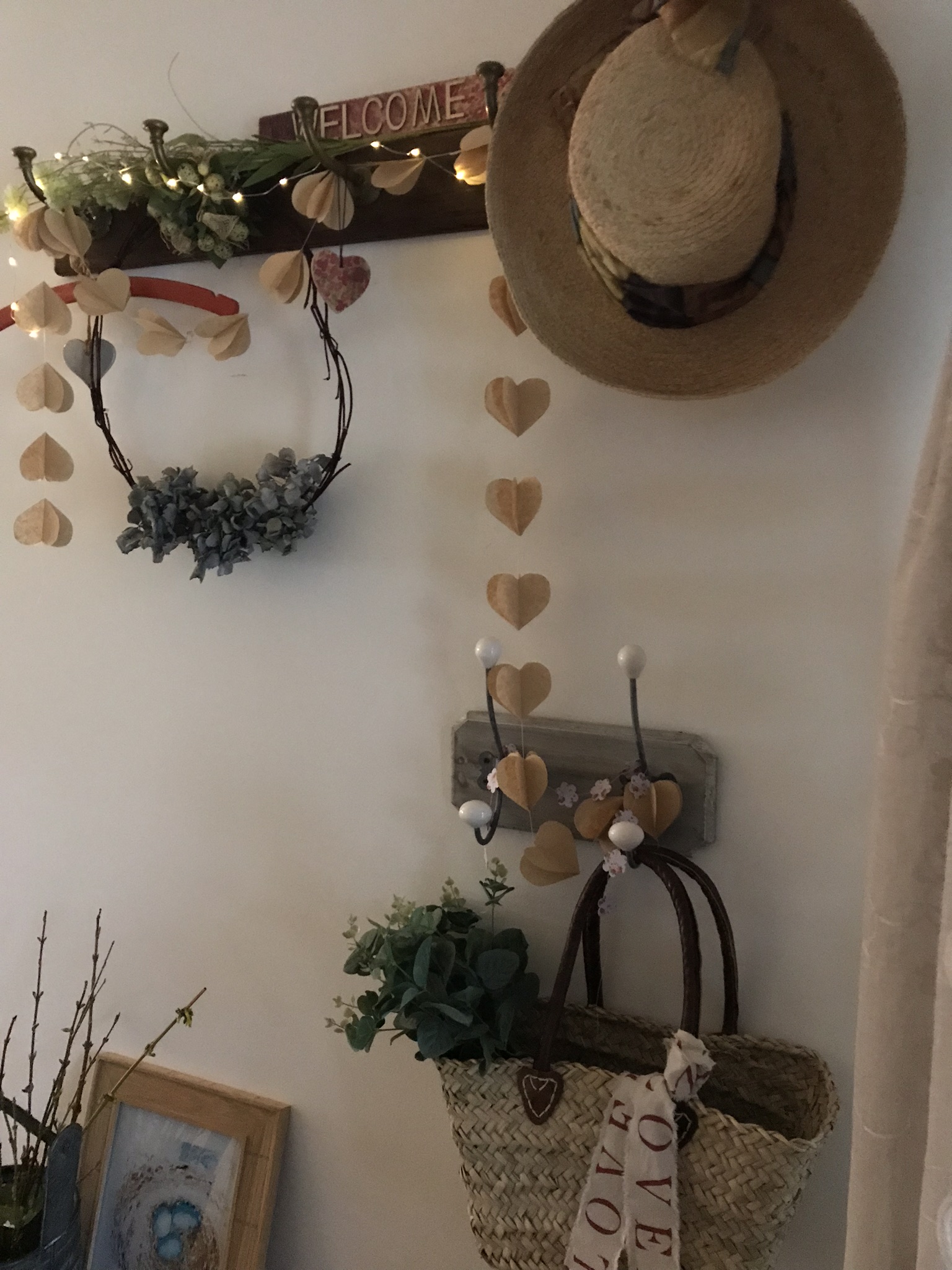 Decorative Coat Hooks - a useful way to display hanging decorations