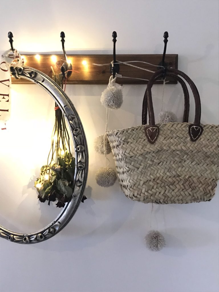 Decorative Coat Hooks - a useful way to display hanging decorations