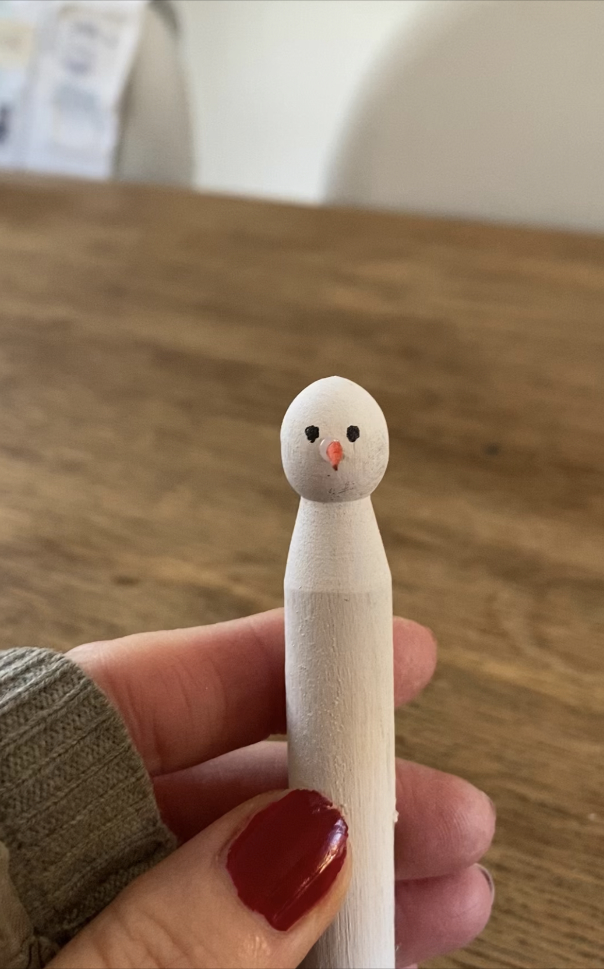 How to make little Peg Snowmen - two perfect craft days